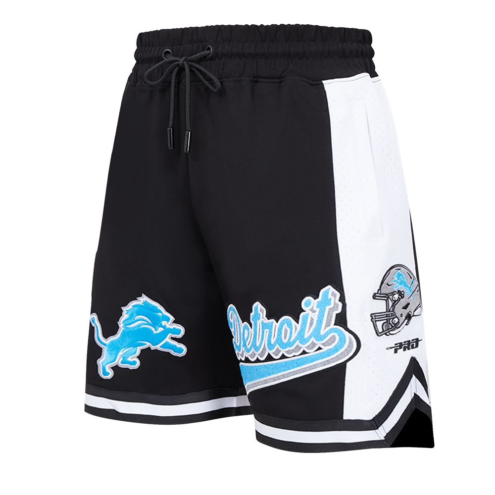 NFL DETROIT LIONS SCRIPT TAIL MEN'S DOUBLE KNIT 2.0 SHORT (BLACK) – Pro ...