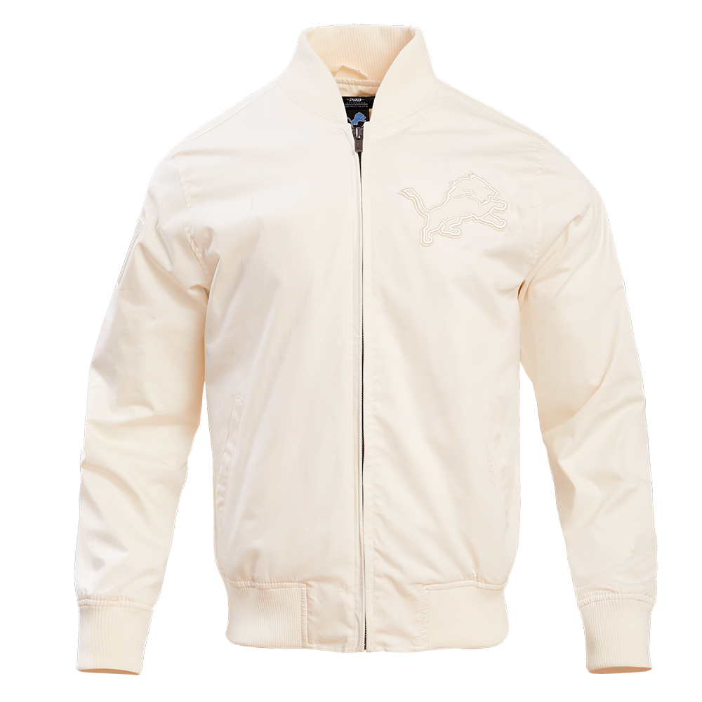 NFL DETROIT LIONS NEUTRAL MEN'S TWILL JACKET (EGGSHELL) – Pro Standard