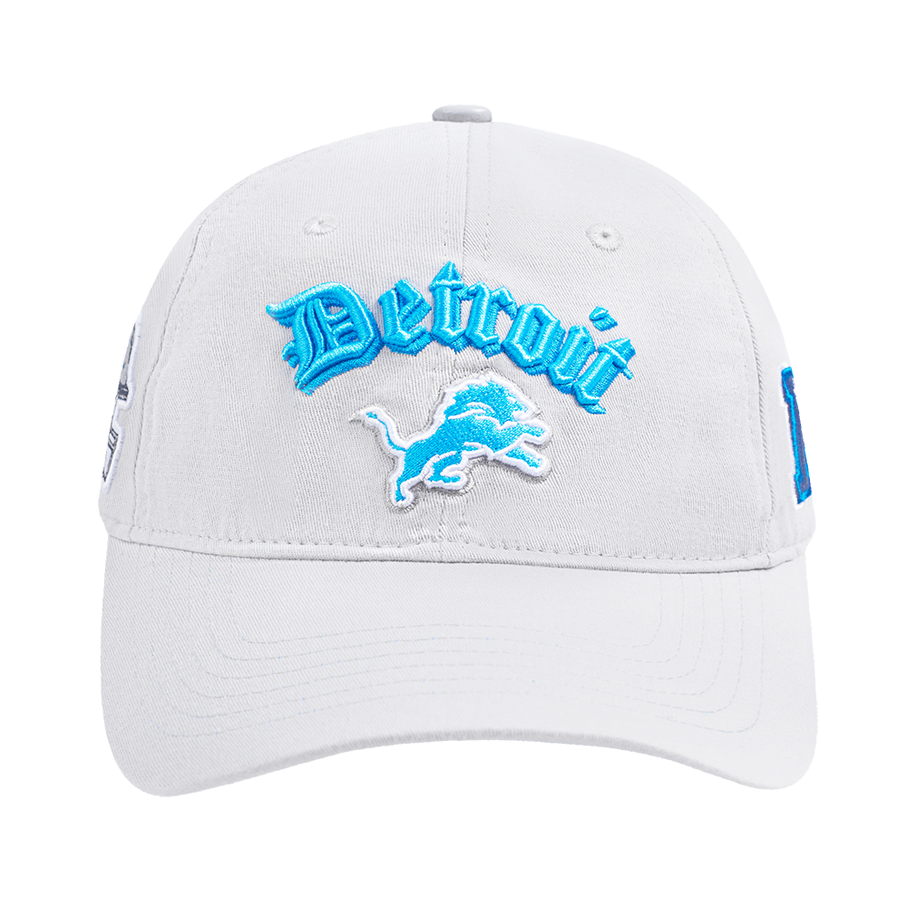 NFL DETROIT LIONS OLD ENGLISH MEN'S DAD HAT (HEATHER GREY) – Pro Standard