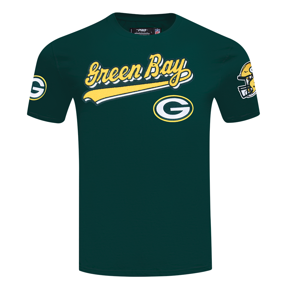 NFL GREEN BAY PACKERS SCRIPT TAIL MEN'S SJ TEE (FOREST GREEN) – Pro ...