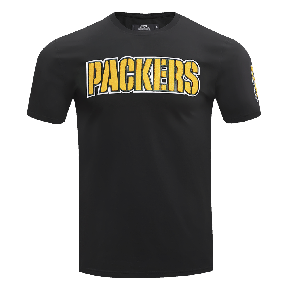 NFL GREEN BAY PACKERS CLASSIC CHENILLE MEN'S TEE (BLACK) – Pro Standard