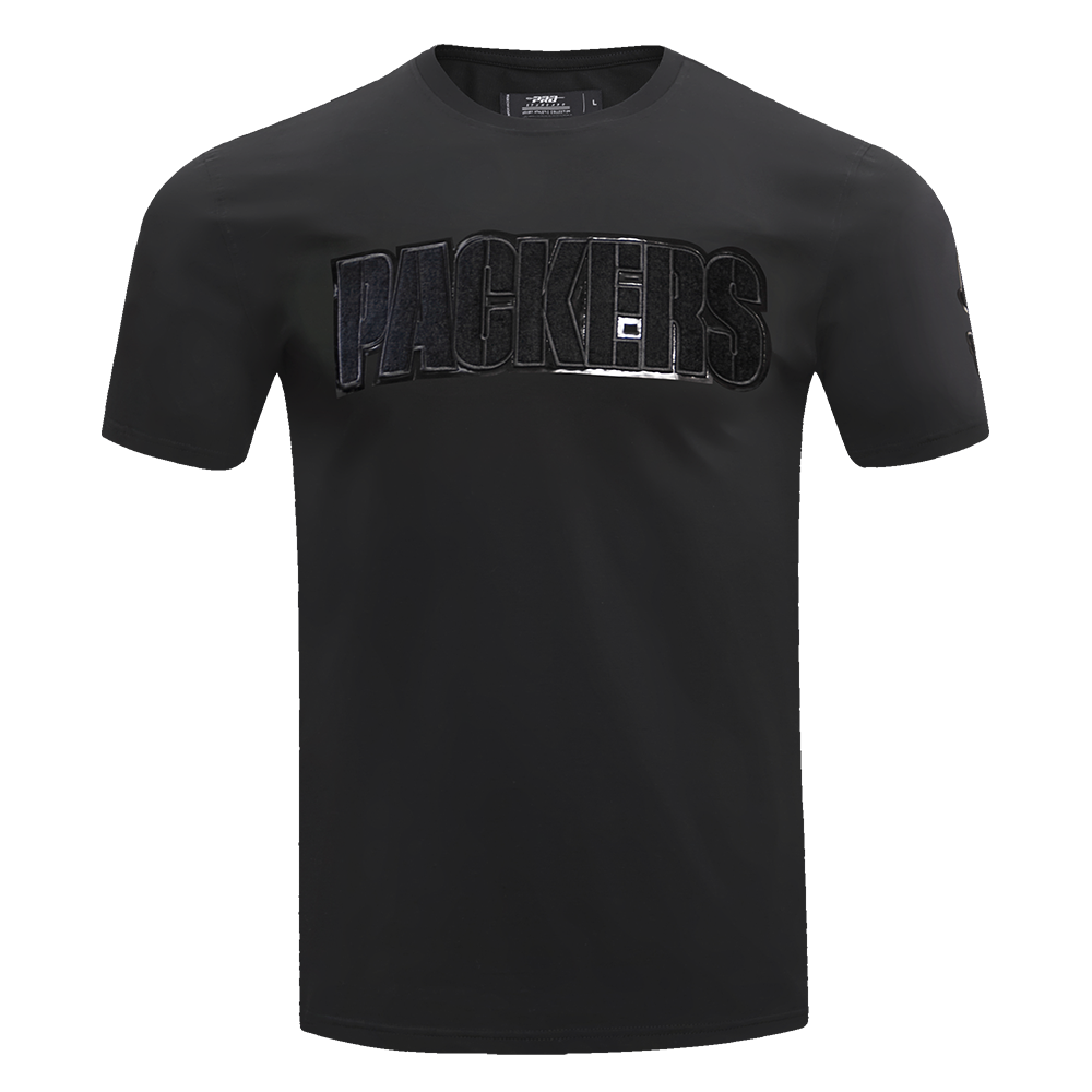 NFL GREEN BAY PACKERS TRIPLE BLACK MEN'S TEE (TRIPLE BLACK) – Pro Standard