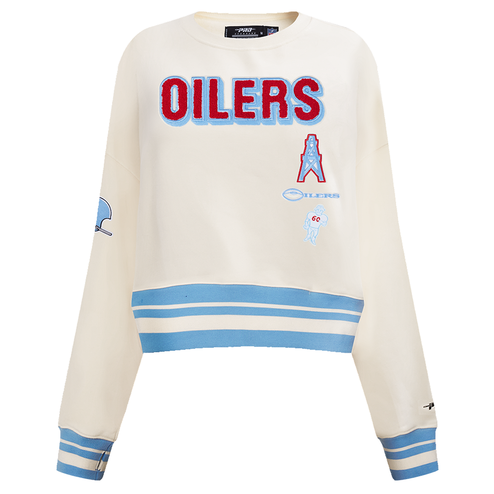 Pro Standard NFL Houston Oilers Retro Retro Classic Crewneck - Women's