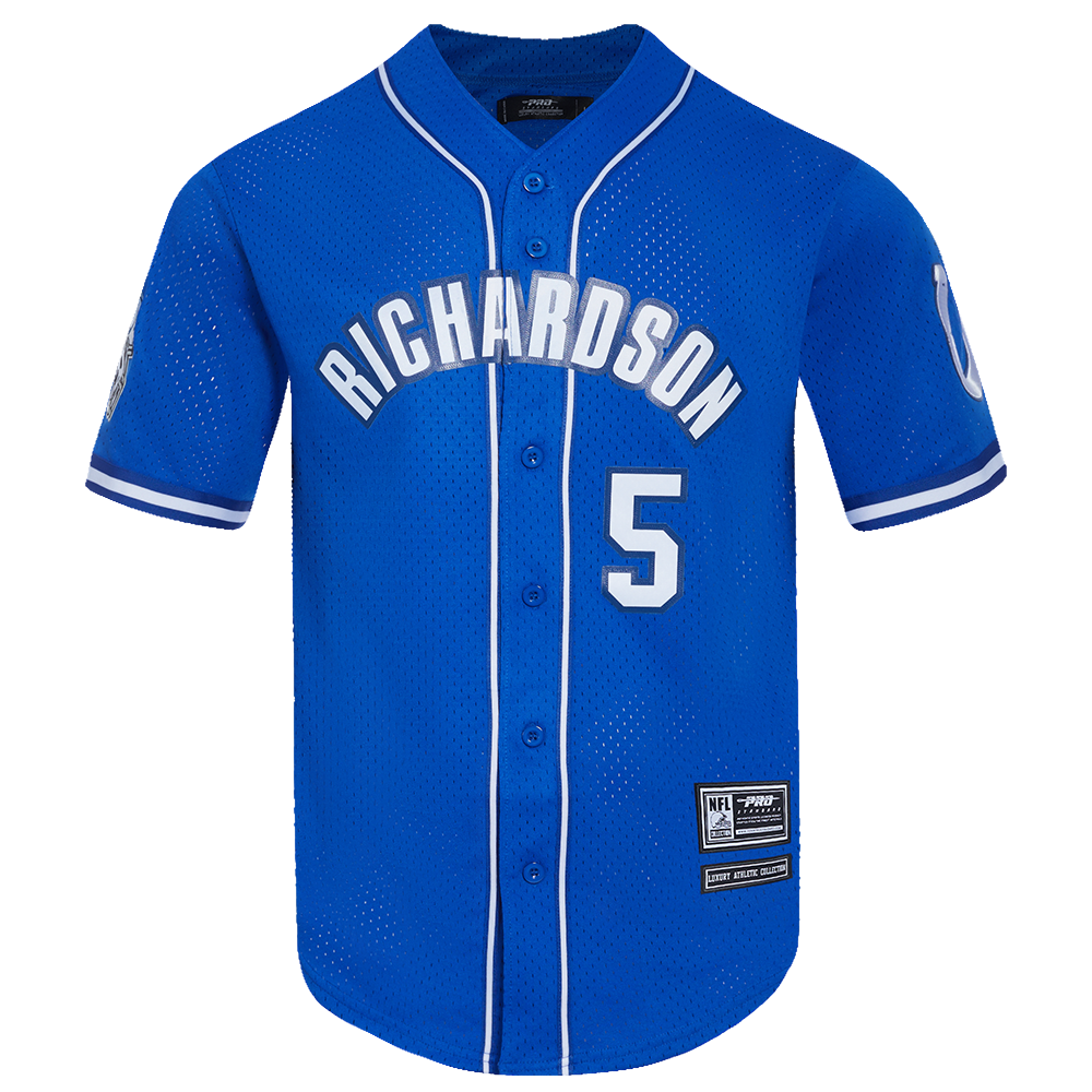 NFL INDIANAPOLIS COLTS ANTHONY RICHARDSON #5 MEN'S MESH BUTTON DOWN SH ...