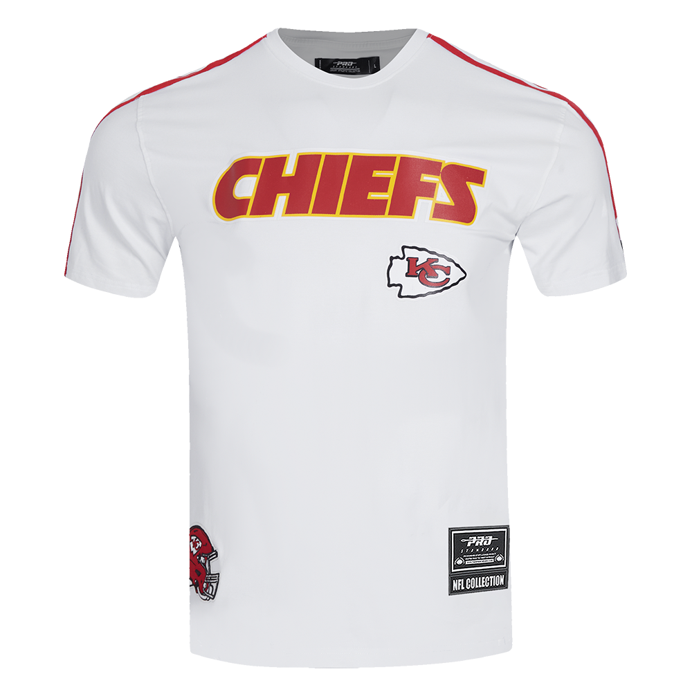 NFL KANSAS CITY CHIEFS CLASSIC MESH MEN'S STRIPED TEE (WHITE/RED) – Pro ...