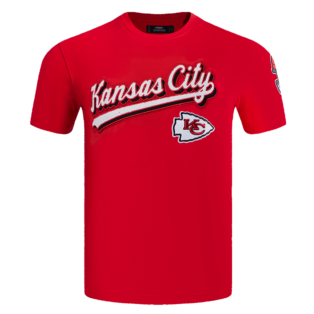 NFL KANSAS CITY CHIEFS SCRIPT TAIL MEN'S TEE (RED) – Pro Standard