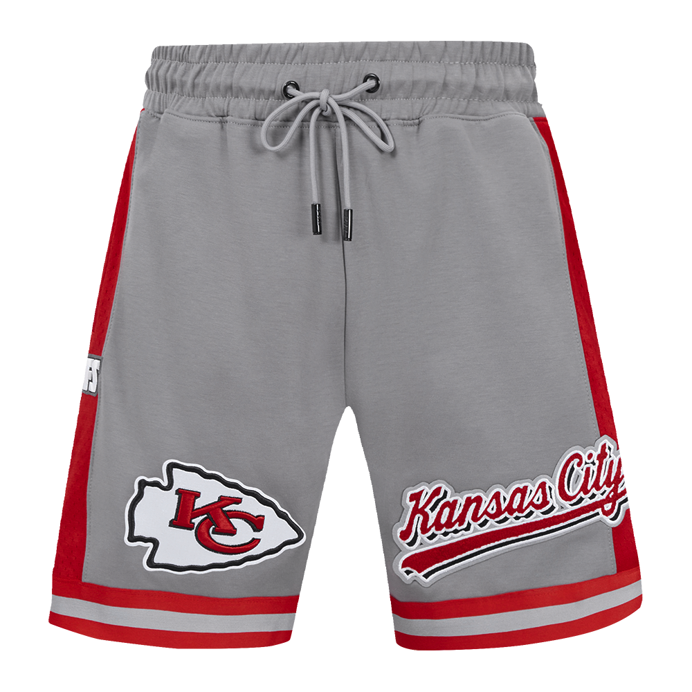 NFL KANSAS CITY CHIEFS SCRIPT TAIL MEN'S DOUBLE KNIT 2.0 SHORT (GRAY/R ...