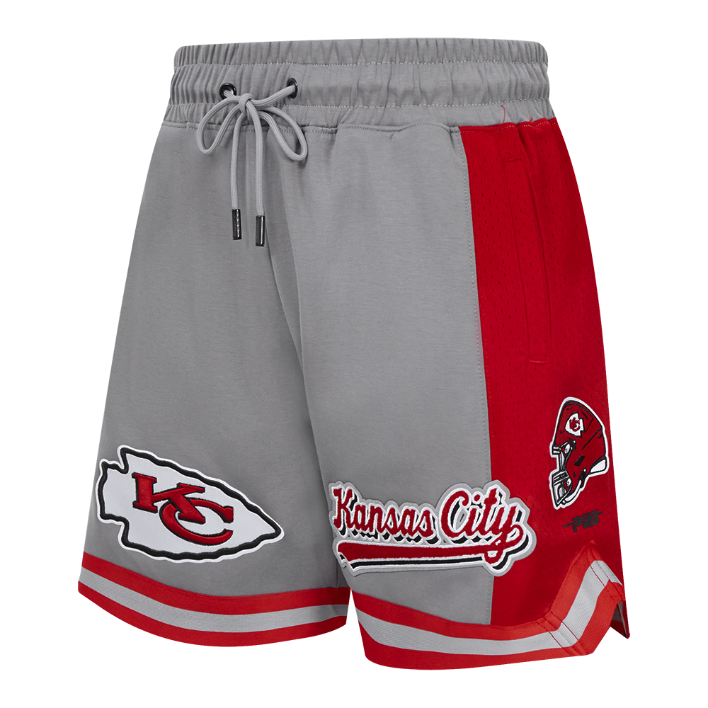 NFL KANSAS CITY CHIEFS SCRIPT TAIL MEN'S DOUBLE KNIT 2.0 SHORT (GRAY/R ...