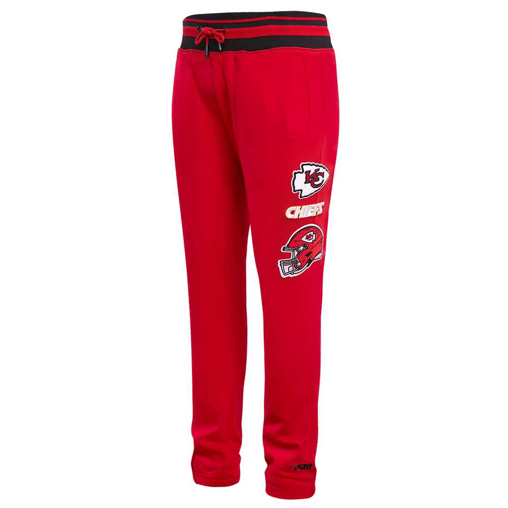NFL KANSAS CITY CHIEFS RETRO CLASSIC MEN'S RIB SWEATPANT (RED/BLACK ...