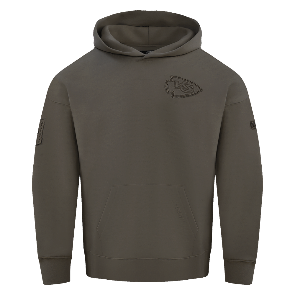 NFL KANSAS CITY CHIEFS NEUTRAL MEN'S DROP SHOULDER PULLOVER HOODIE (DA ...