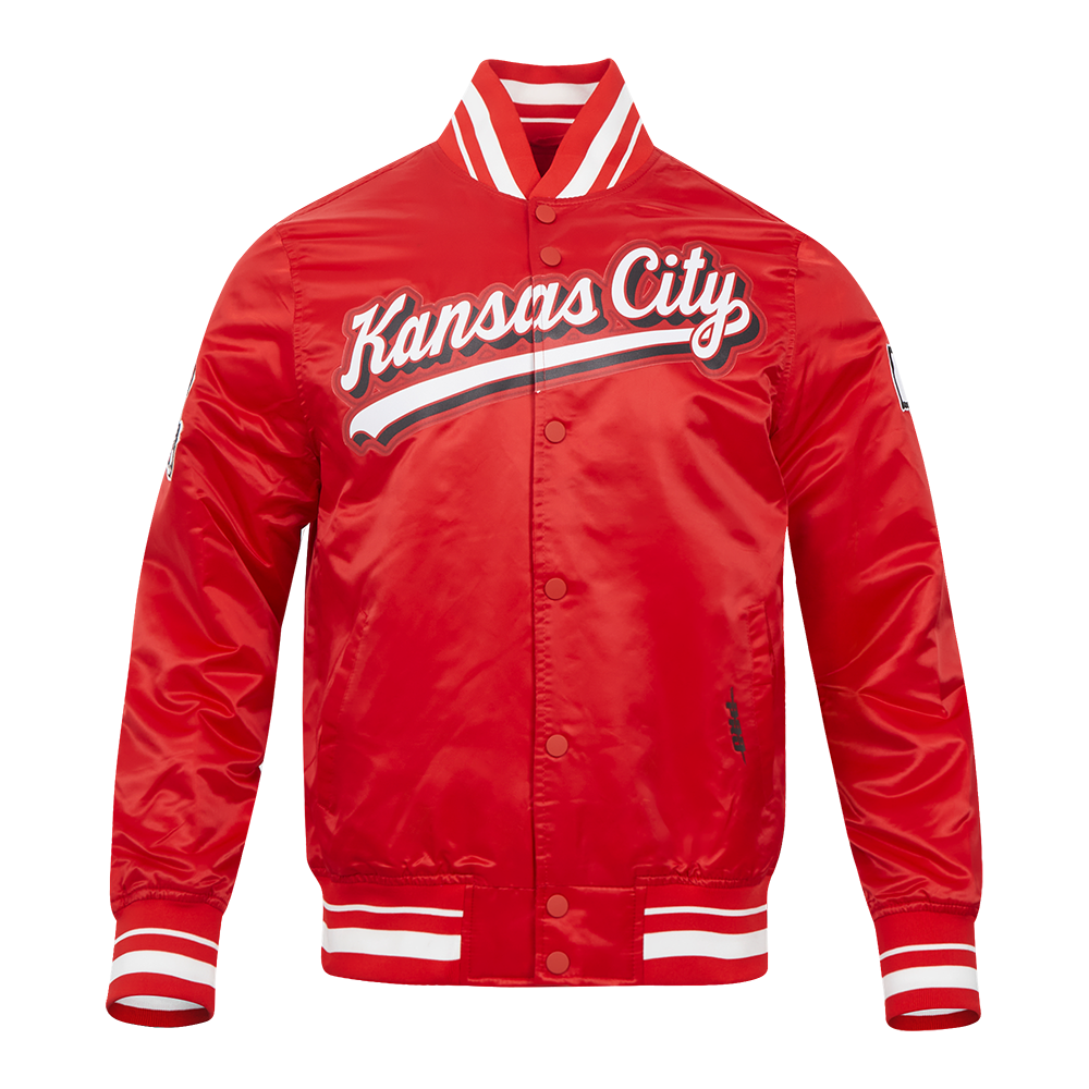 NFL KANSAS CITY CHIEFS SCRIPT TAIL MEN'S SATIN JACKET (RED) – Pro Standard