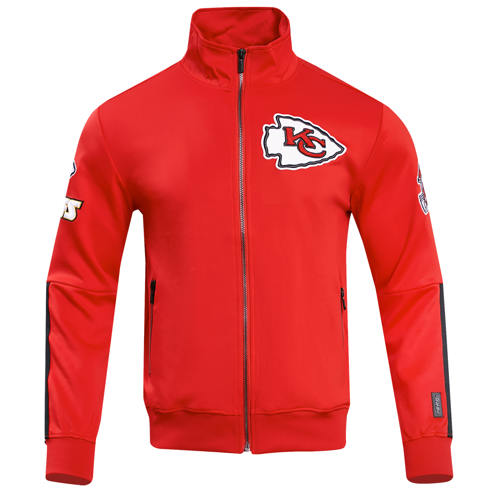 NFL KANSAS CITY CHIEFS CLASSIC MEN'S DOUBLE KNIT TRACK JACKET (RED ...