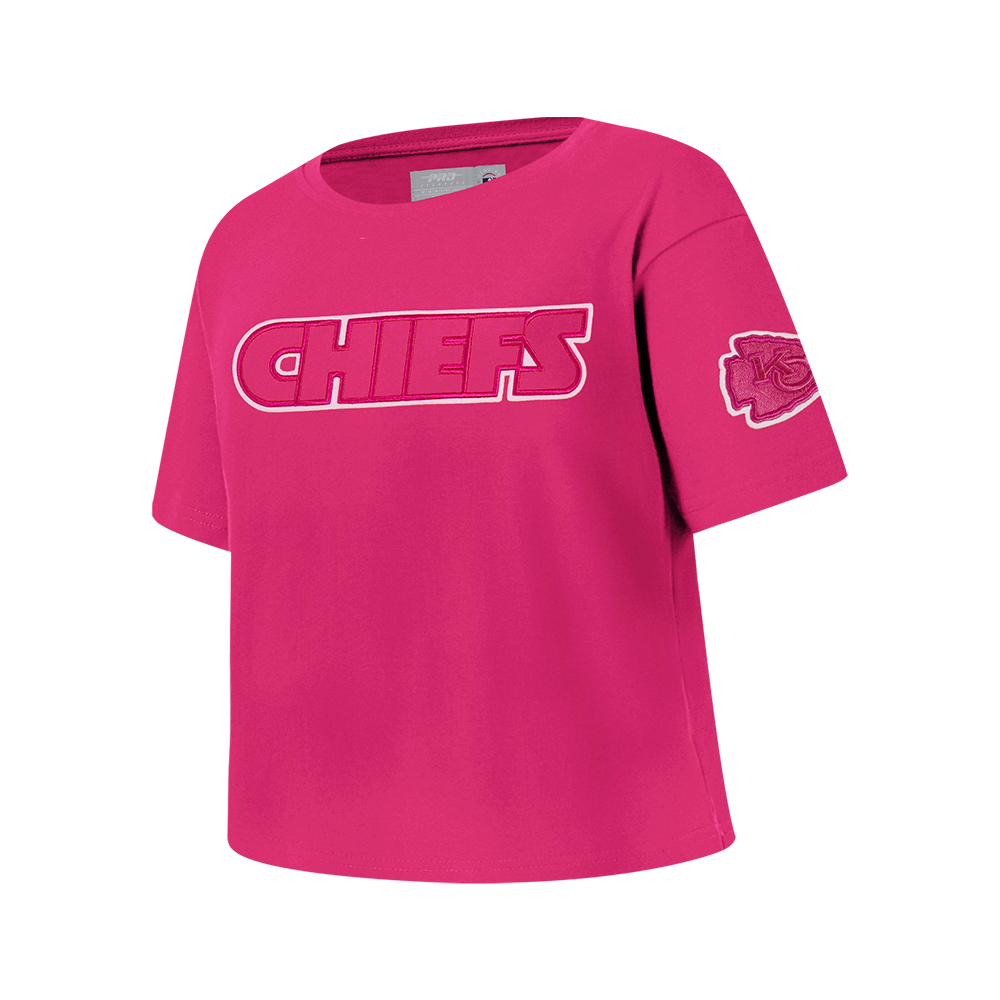 NFL KANSAS CITY CHIEFS CLASSIC TRIPLE PINK BIG GIRL'S SS BOXY TEE (BEE ...