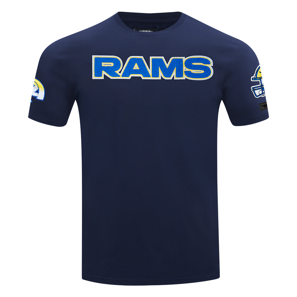 NFL LOS ANGELES RAMS CLASSIC MEN'S CHENILLE SJ TEE (MIDNIGHT NAVY ...
