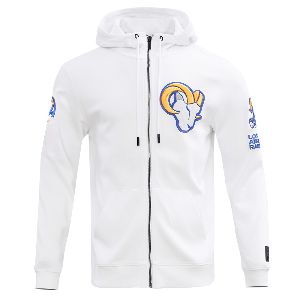 Pro Standard NFL Los Angeles Rams Chenille Zip Hoodie - Men's