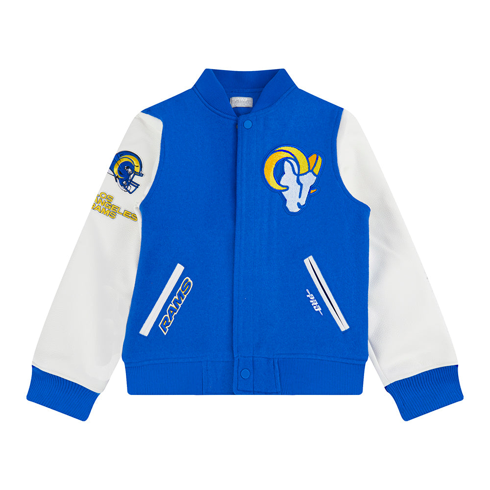NFL LOS ANGELES RAMS CLASSIC BIG BOYS WOOL VARSITY JACKET (ROYAL BLUE ...