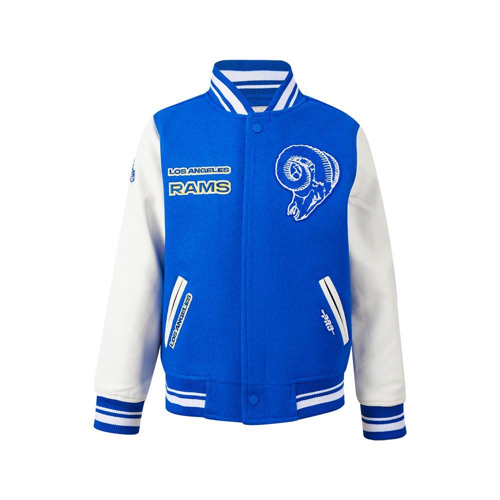 NFL LOS ANGELES RAMS RETRO CLASSIC BIG BOYS RIB WOOL VARSITY JACKET (R ...