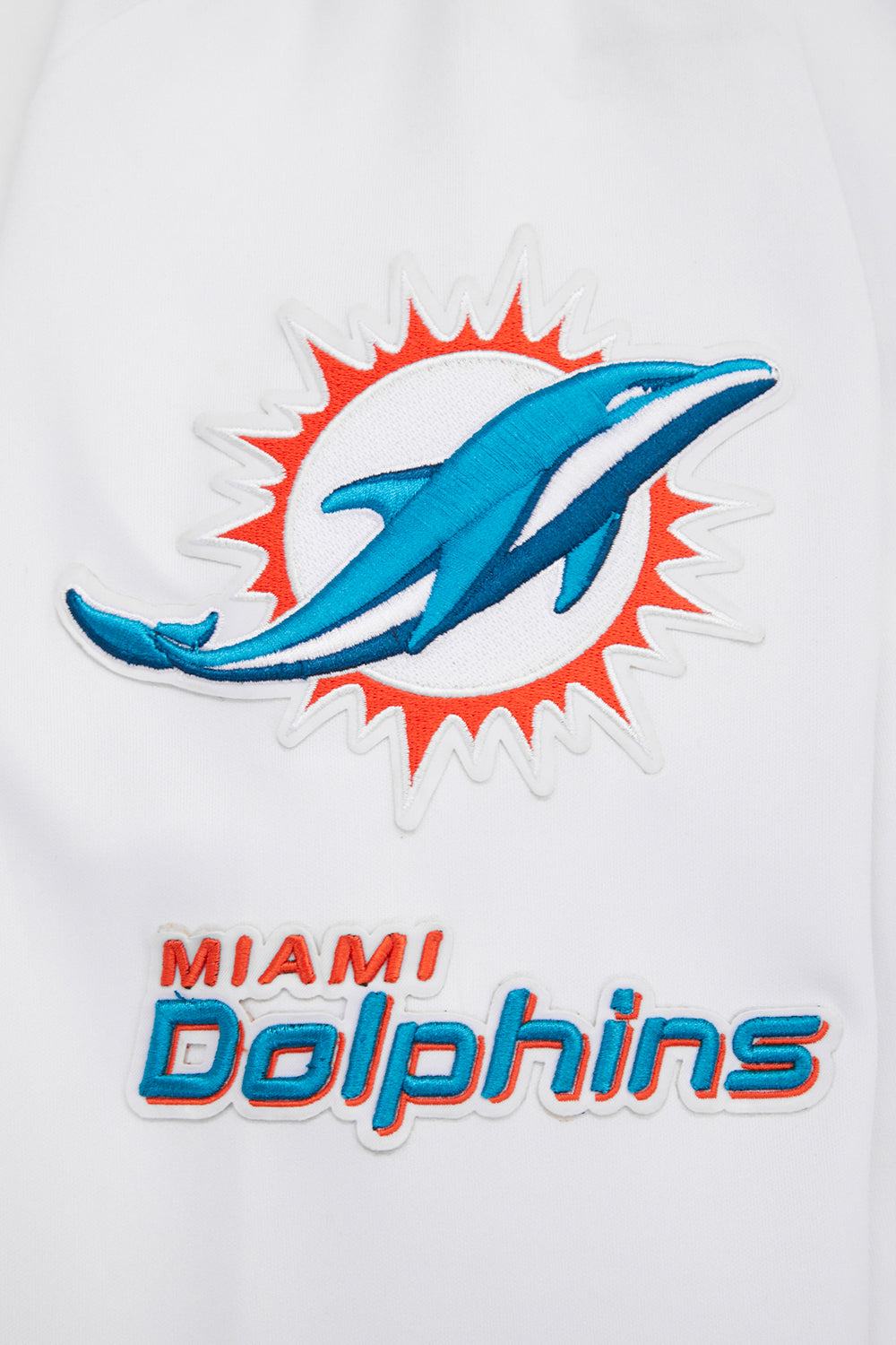 NFL MIAMI DOLPHINS CLASSIC MEN'S DK TRACK JACKET (WHITE/BLACK) – Pro ...