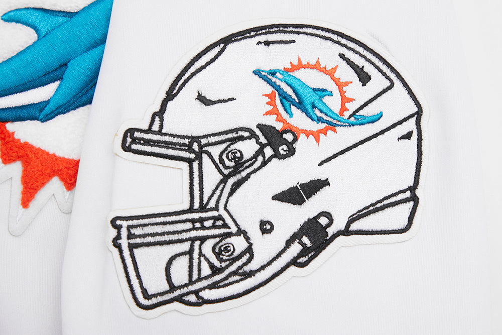 NFL MIAMI DOLPHINS CLASSIC MEN'S DK TRACK JACKET (WHITE/BLACK) – Pro ...