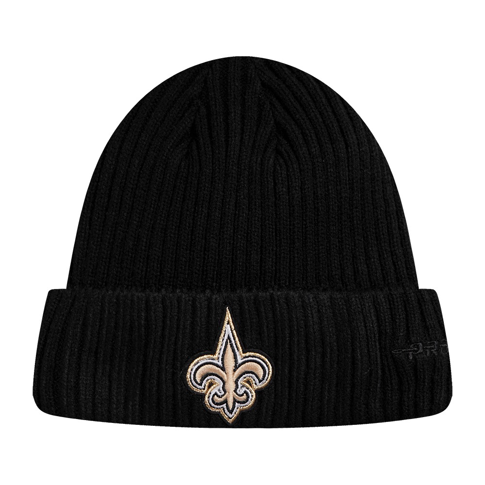 NFL NEW ORLEANS SAINTS PRO PREP KNIT BEANIE (BLACK) – Pro Standard
