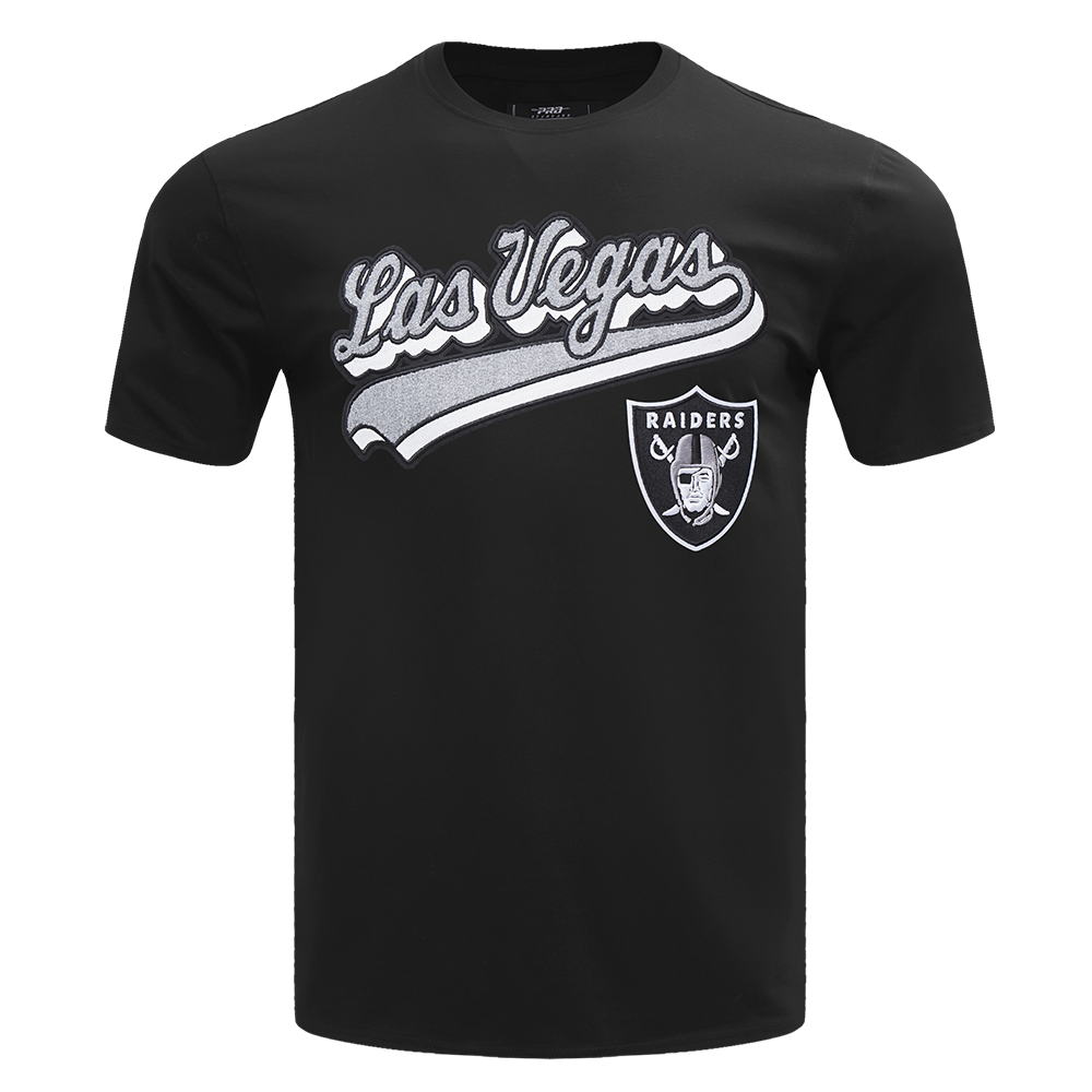 NFL LAS VEGAS RAIDERS SCRIPT TAIL MEN'S TEE (BLACK) – Pro Standard