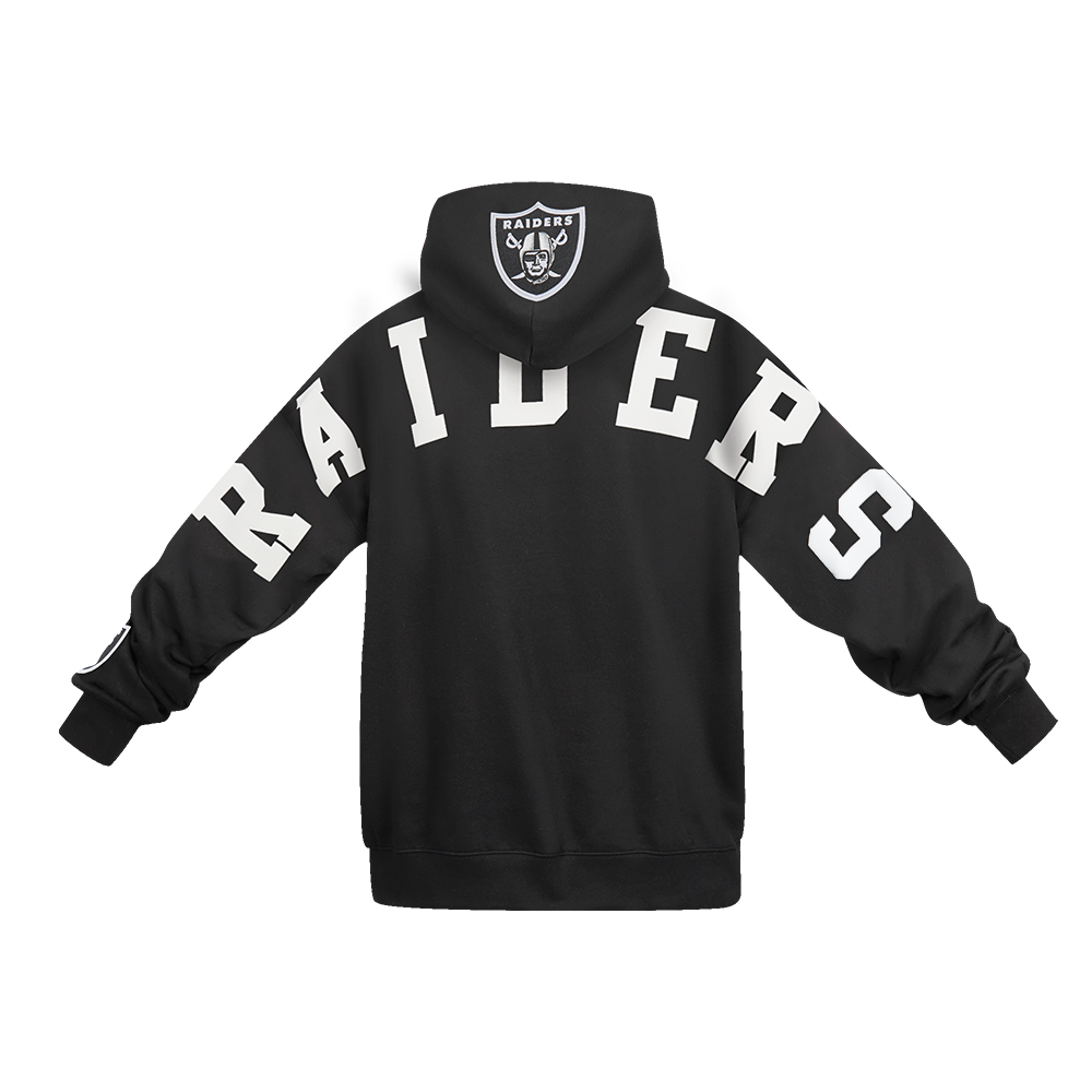 NFL LAS VEGAS RAIDERS WINGSPAN MEN'S DROP SHOULDER FLEECE PULLOVER HOO ...