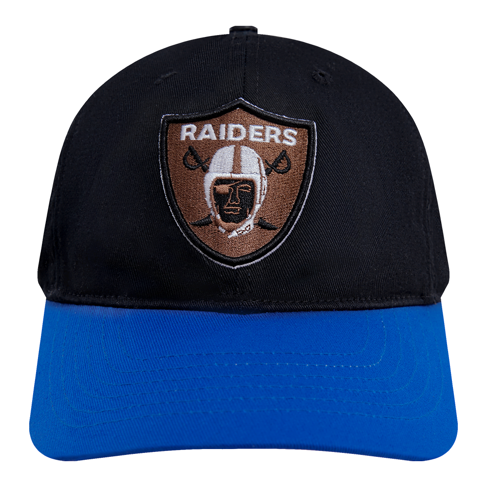 NFL LAS VEGAS RAIDERS ALBUM COVER DAD HAT (BLACK/ROYAL BLUE) – Pro Standard