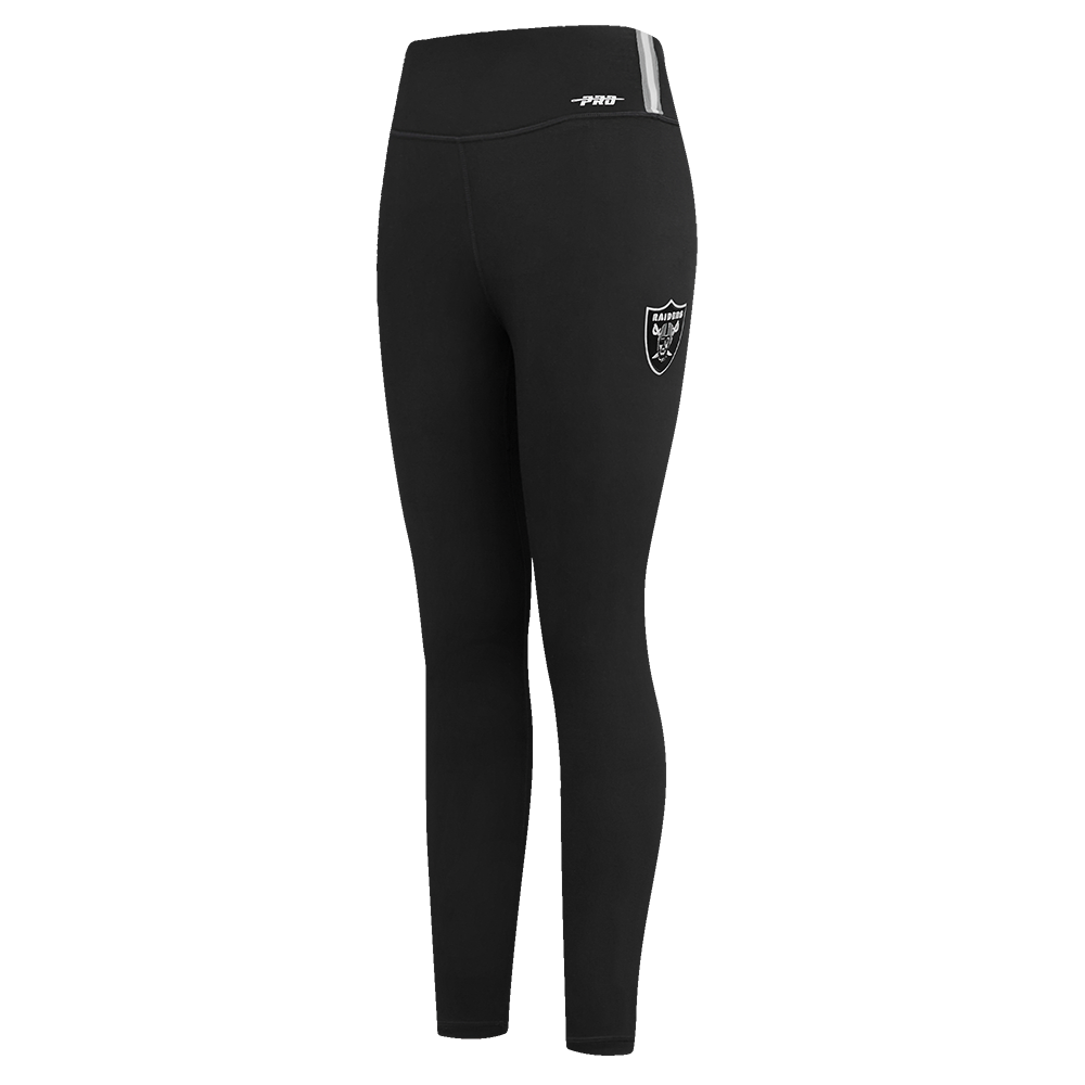 NFL LAS VEGAS RAIDERS SCRIPT TAIL WOMEN'S HIGH WAIST JERSEY LEGGING (B ...