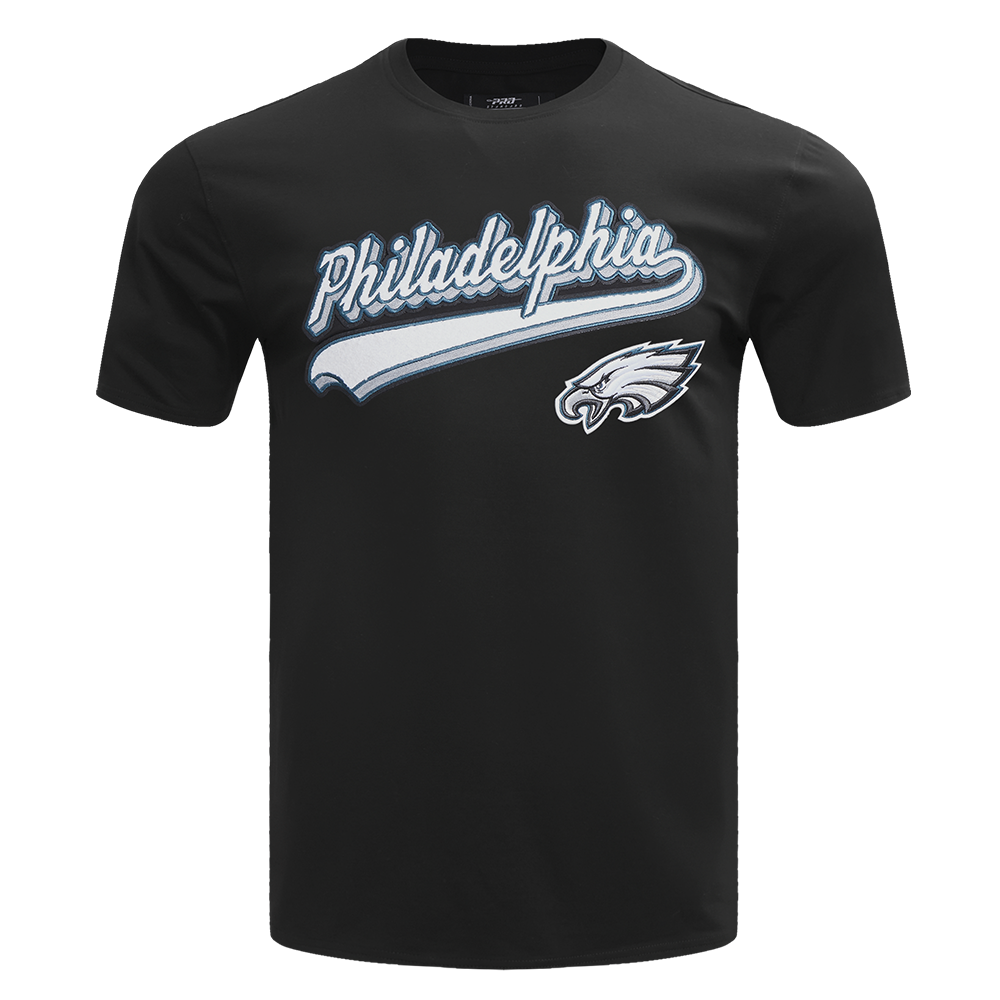NFL PHILADELPHIA EAGLES SCRIPT TAIL MEN'S TEE (BLACK) – Pro Standard