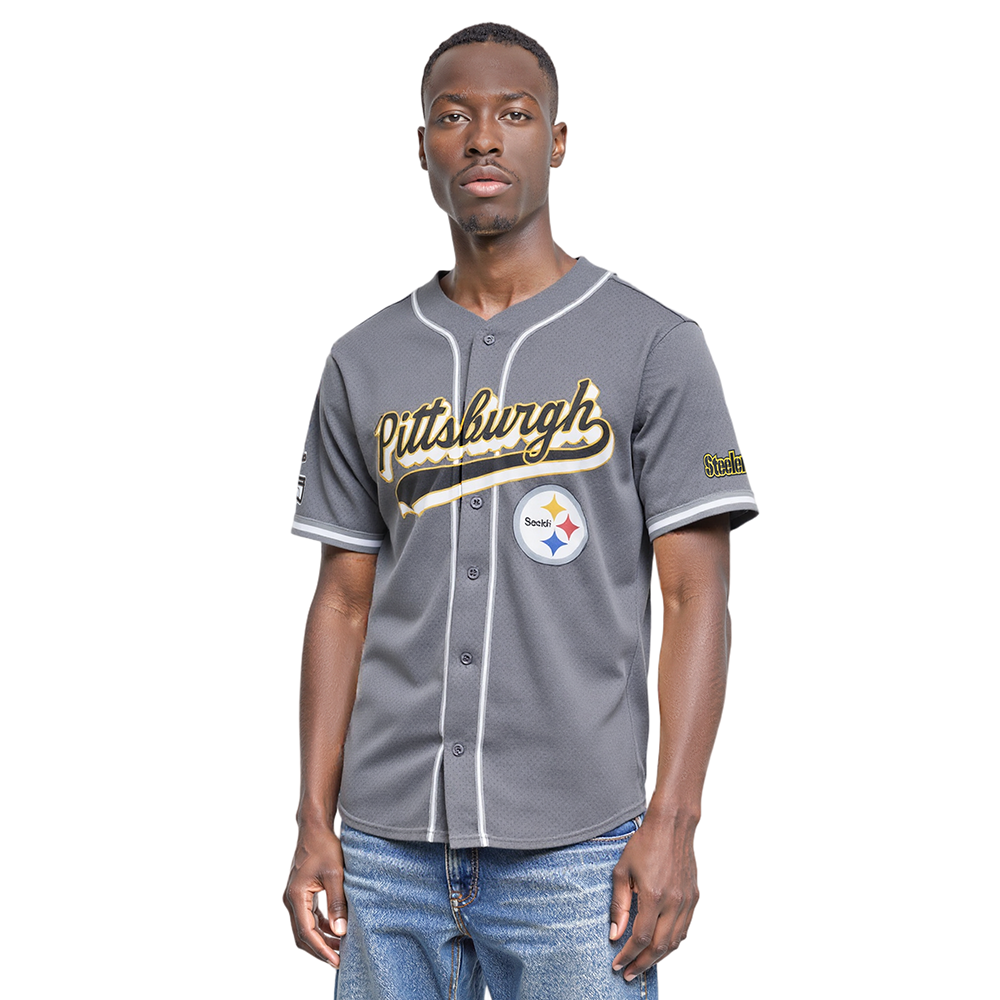 Pro Standard NFL Pittsburgh Steelers Script Tail Button Down - Men's
