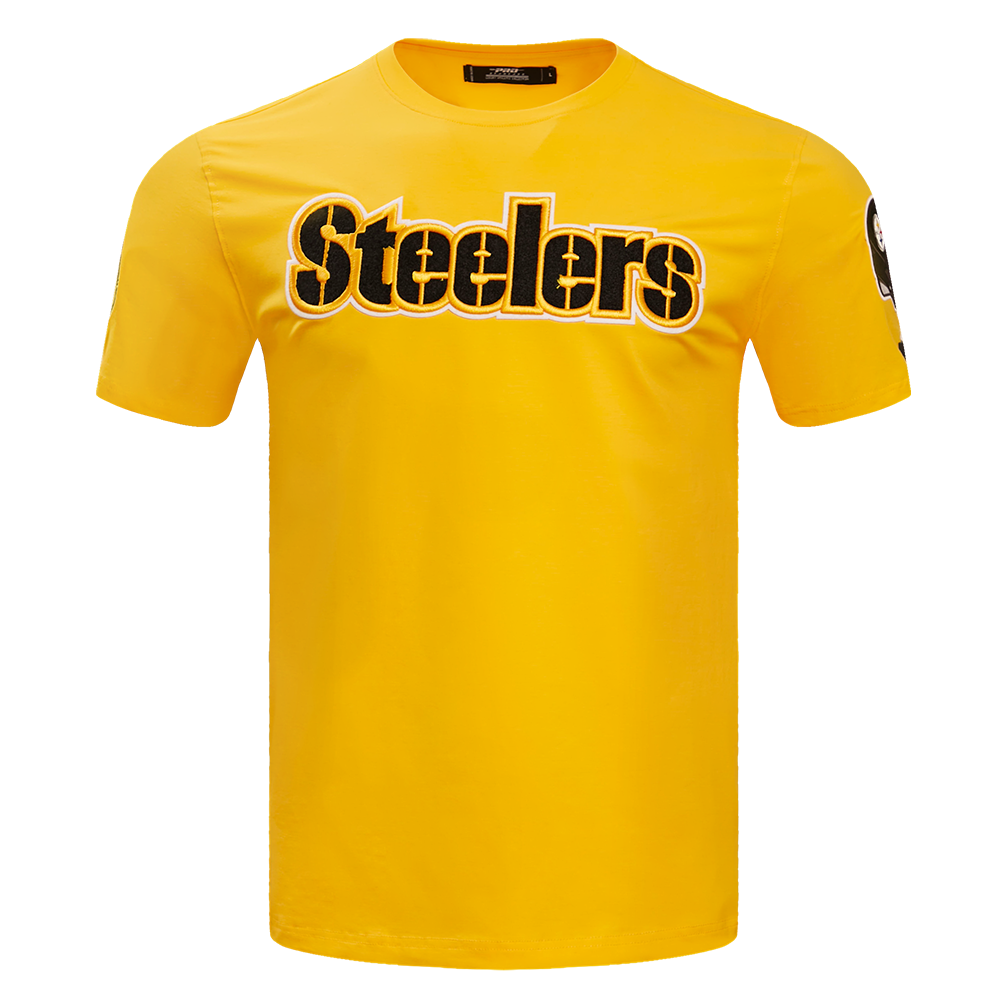 NFL PITTSBURGH STEELERS CLASSIC CHENILLE MEN'S TEE (YELLOW) – Pro Standard