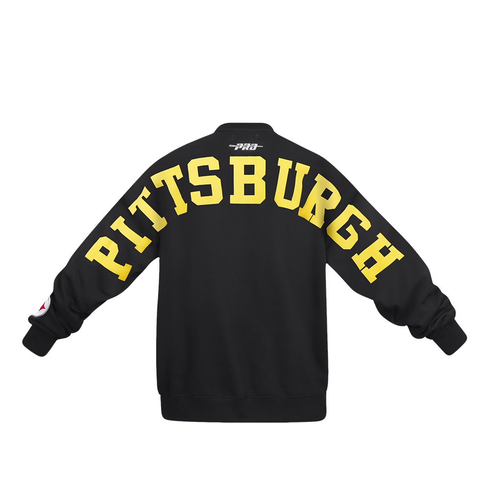 NFL PITTSBURGH STEELERS WINGSPAN MEN'S DROP SHOULDER FLEECE CREWNECK ...