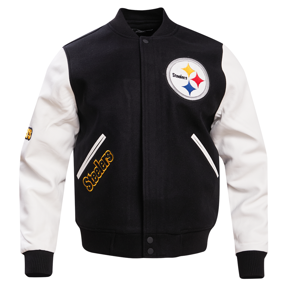 NFL PITTSBURGH STEELERS CLASSIC MEN'S WOOL VARSITY JACKET (BLACK) – Pro ...