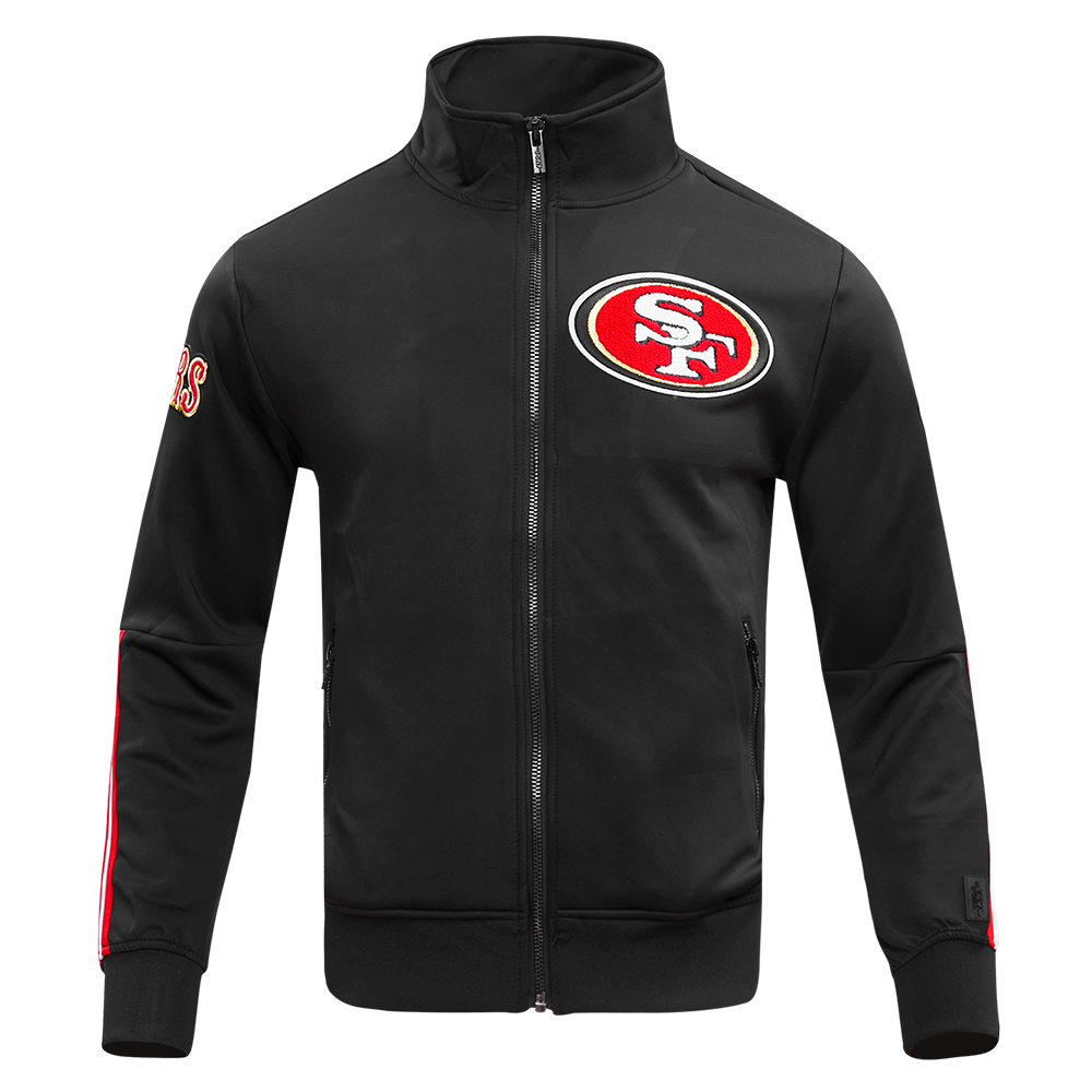NFL SAN FRANCISCO 49ERS CLASSIC MEN'S DOUBLE KNIT TRACK JACKET (BLACK ...
