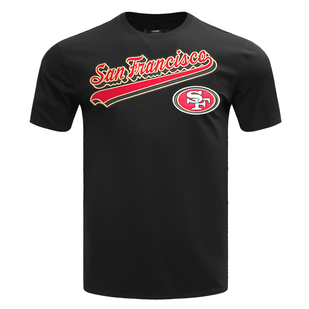 NFL SAN FRANCISCO 49ERS SCRIPT TAIL MEN'S TEE (BLACK) – Pro Standard