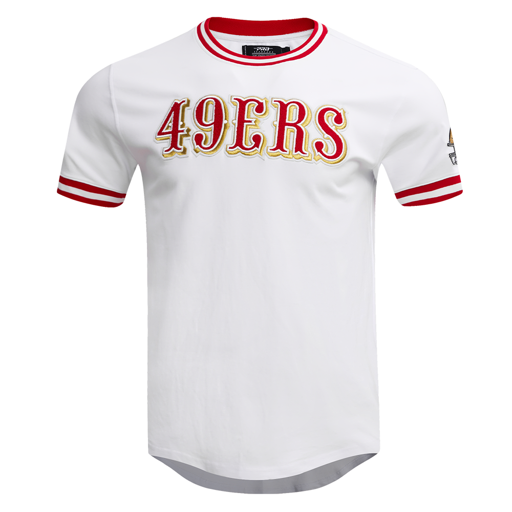 NFL SAN FRANCISCO 49ERS CLASSIC CHENILLE DOUBLE KNIT TEE (WHITE) – Pro ...