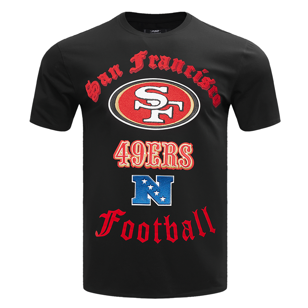 NFL SAN FRANCISCO 49ERS OLD ENGLISH MEN'S TEE (BLACK) – Pro Standard