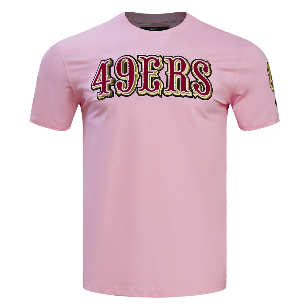 NFL SAN FRANCISCO 49ERS LOGO PRO TEAM MEN'S TEE (PINK) – Pro Standard