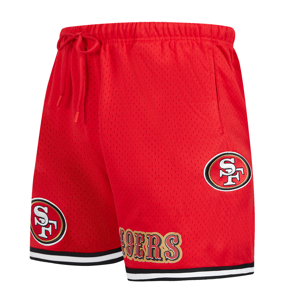 NFL SAN FRANCISCO 49ERS CLASSIC MESH MEN'S SHORT (RED/BLACK) – Pro Standard