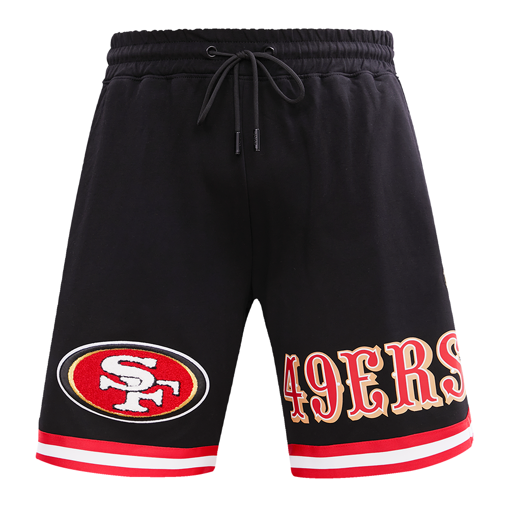 NFL SAN FRANCISCO 49ERS CLASSIC CHENILLE MEN'S SHORT (BLACK) – Pro Standard