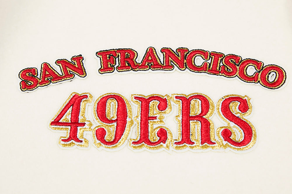 NFL SAN FRANCISCO 49ERS RETRO CLASSIC MEN'S RIB WOOL VARSITY JACKET (E ...