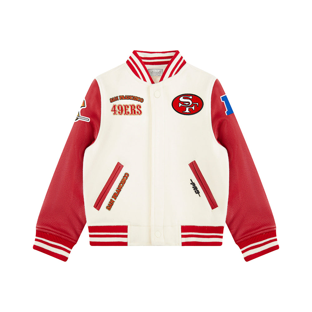 NFL SAN FRANCISCO 49ERS RETRO CLASSIC BIG BOYS RIB WOOL VARSITY JACKET ...