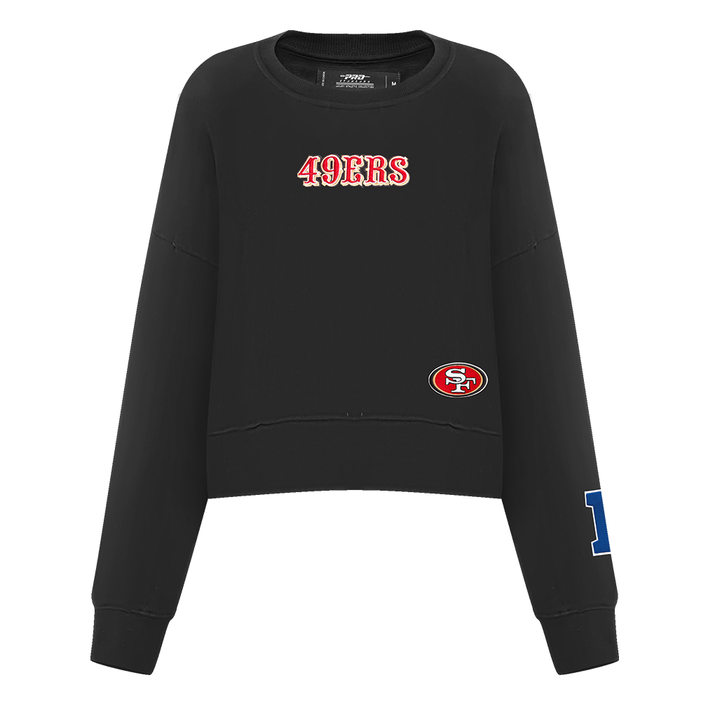 NFL SAN FRANCISCO 49ERS WINGSPAN WOMEN'S FLC CREWNECK (BLACK) – Pro ...