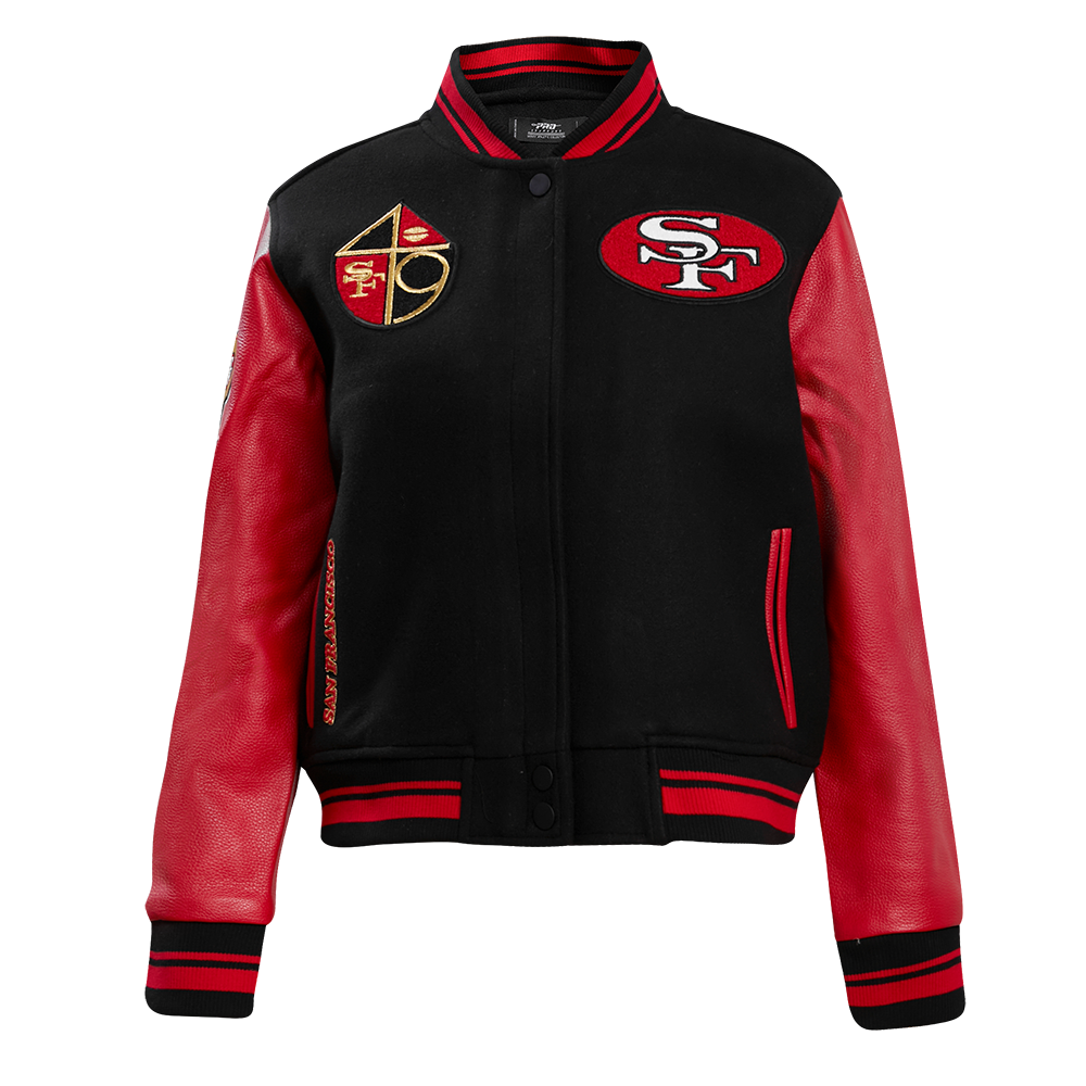 NFL SAN FRANCISCO 49ERS RETRO CLASSIC WOMEN'S RIB WOOL VARSITY JACKET ...