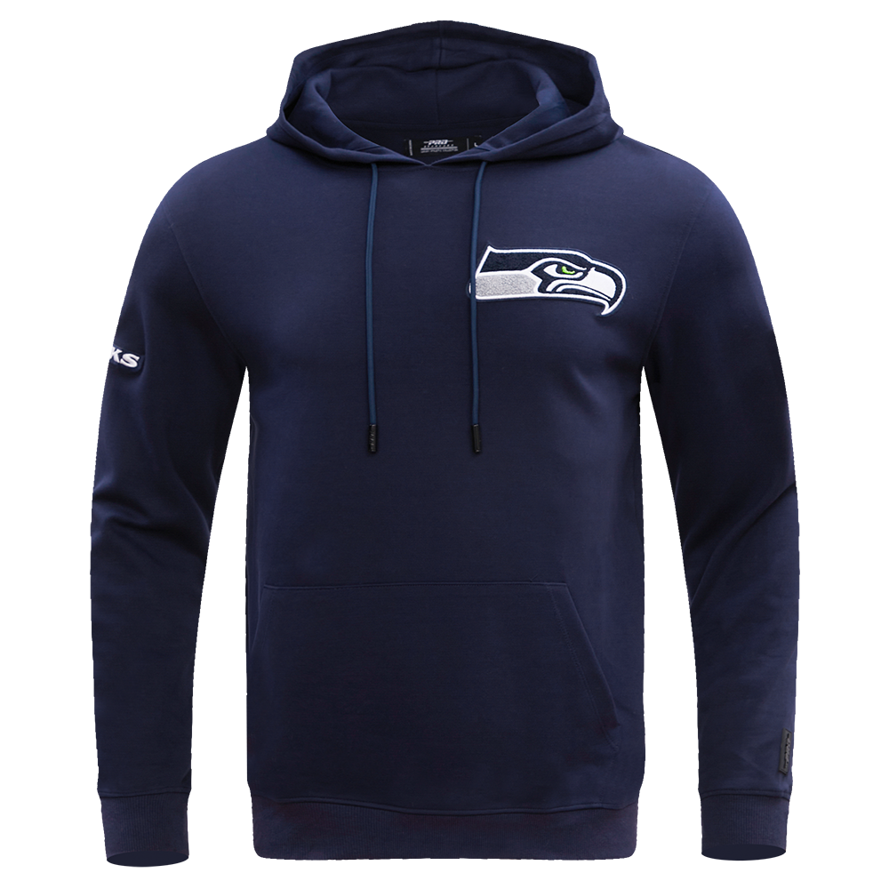 NFL SEATTLE SEAHAWKS CLASSIC CHENILLE MEN'S DOUBLE KNIT PULLOVER HOODI ...