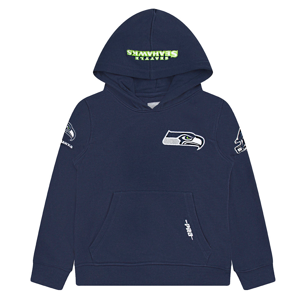 NFL SEATTLE SEAHAWKS CLASSIC LITTLE BOYS FLEECE PULLOVER HOODIE (MIDNI ...
