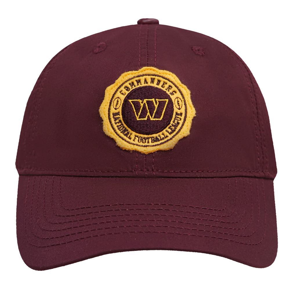 NFL WASHINGTON COMMANDERS CREST EMBLEM DAD HAT (WINE) – Pro Standard