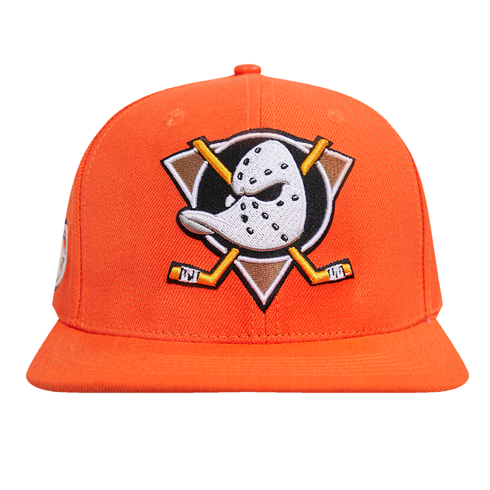 NHL ANAHEIM DUCKS CLASSIC LOGO WOOL UNISEX SNAPBACK HAT (ORANGE/GRAY ...
