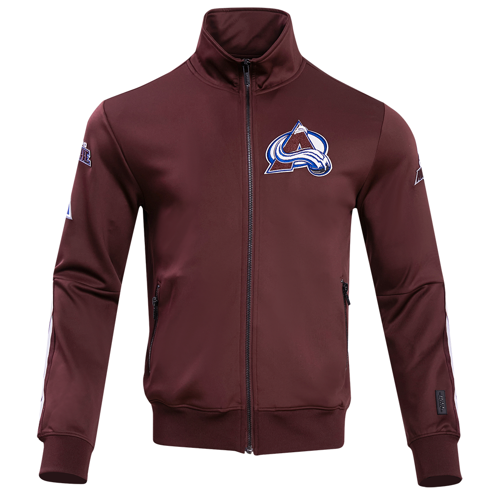 NHL COLORADO AVALANCHE CLASSIC CHENILLE MEN'S TRACK JACKET (WINE) – Pro ...
