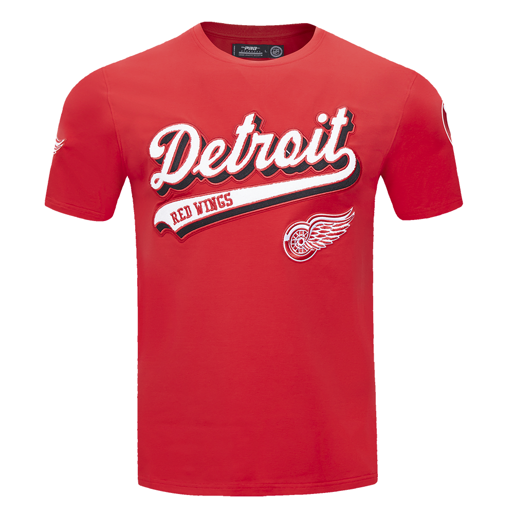 NHL DETROIT RED WINGS SCRIPT TAIL MEN'S TEE (RED) – Pro Standard